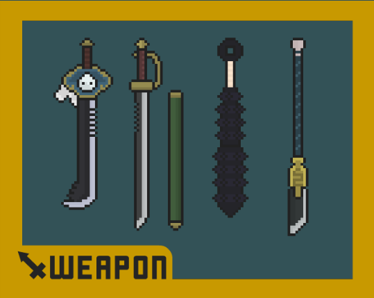Pixel Melee Pack (Pirate) by EMSALI Assets