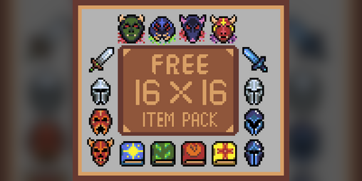 RPG Item Pack 16x16 (free) by Evgeniy Luch