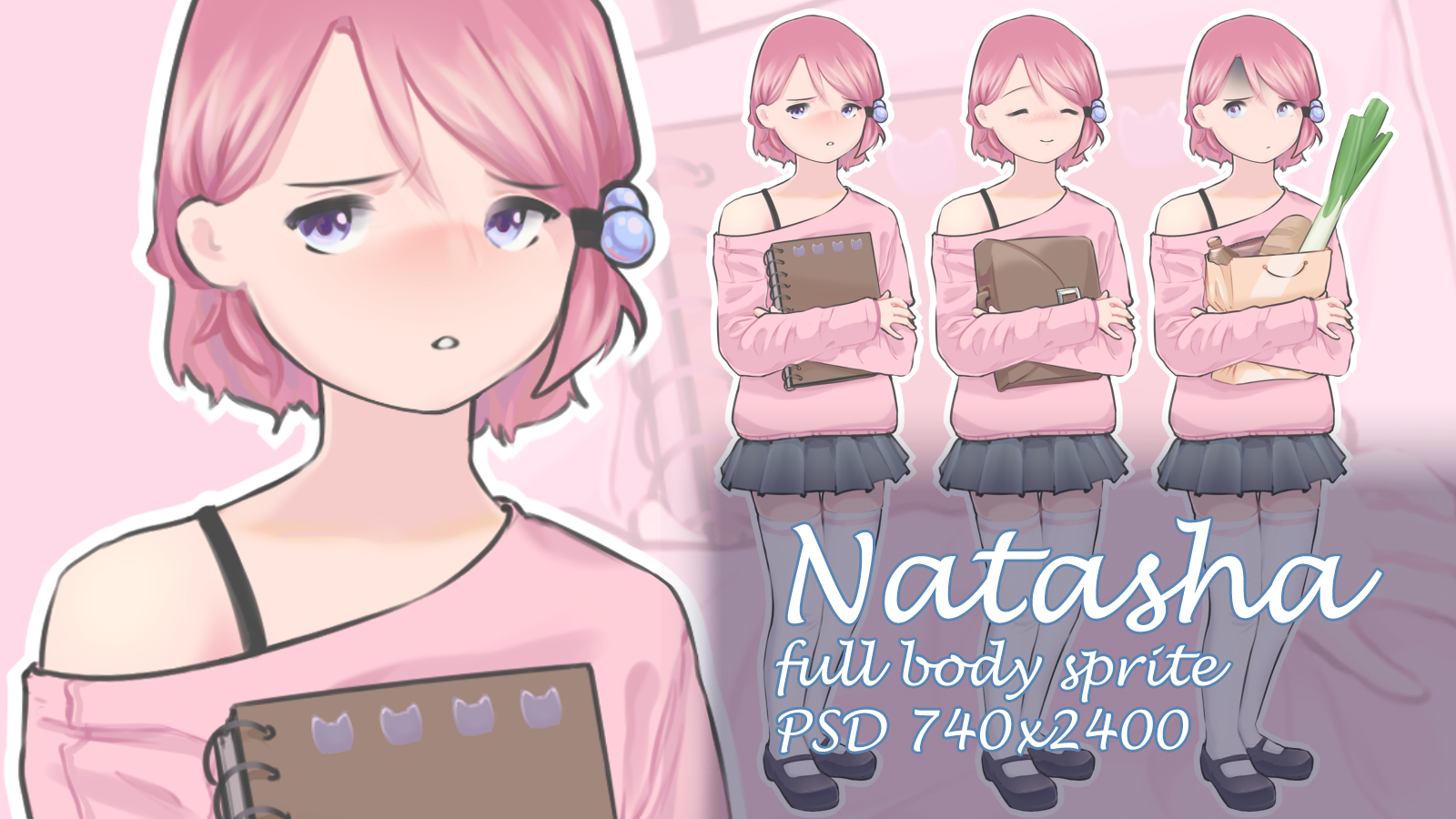Natasha - Visual novel Sprite by LisadiKaprio