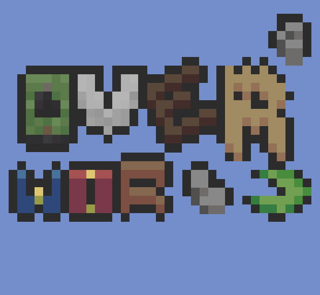 8x8 Medieval Overworld Tileset by gortilla