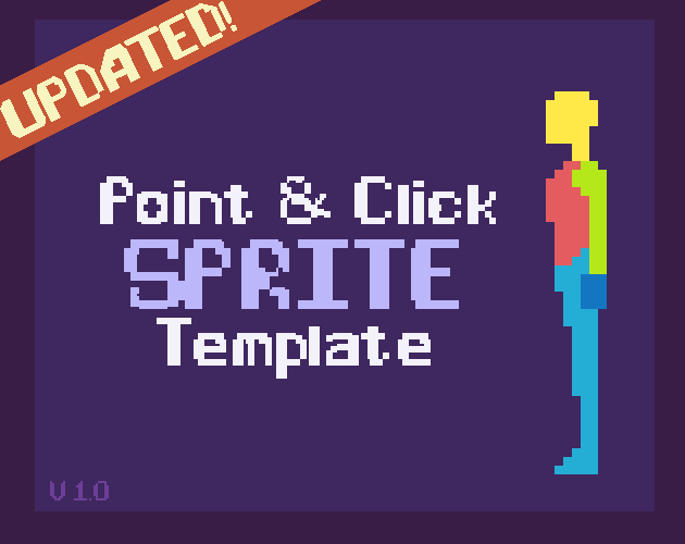 Point and Click Adventure Game Sprite Template by Danger Goose