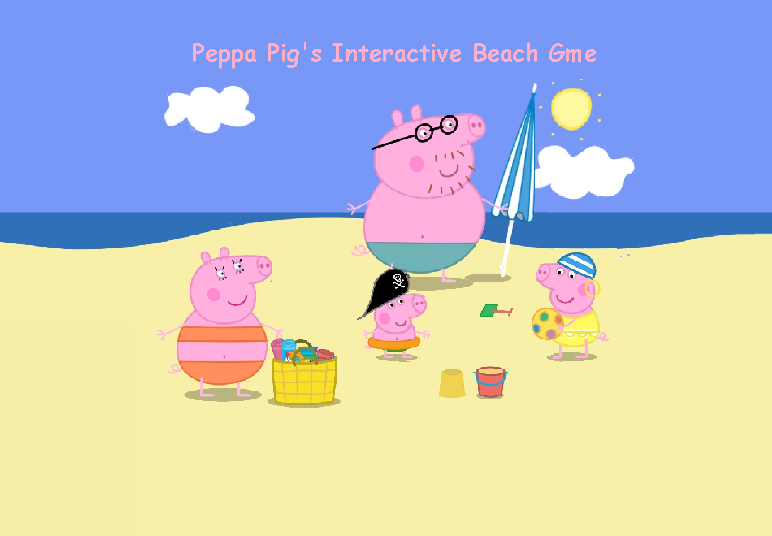 Peppa Pig's Interactive Beach Game by someguy