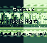 GB Studio Day & Night City Parallax Backgrounds by Rowan Whisper