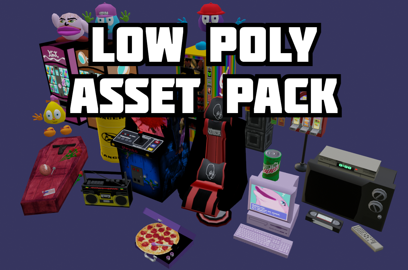 Low Poly 3D Assets Pack by AgentRedJackal