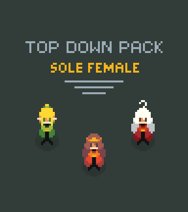 Legacy Red Default Idle Update - Sole Female Cape Top Down Character ...