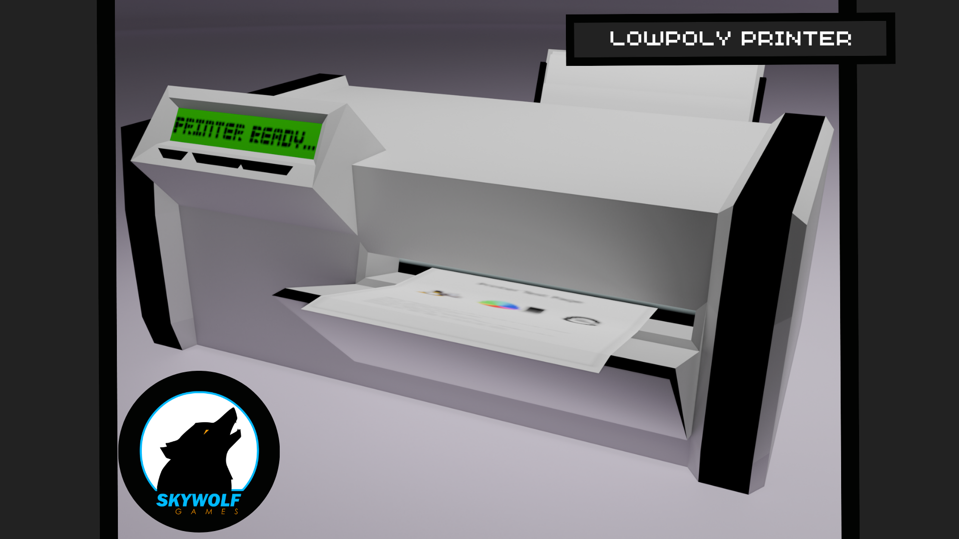 Devlog - Classic Low Poly Printer by SkywolfGameStudios