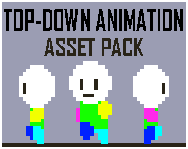 2D TOP-DOWN CHARACTER ANIMATION ASSET PACK by KVA55