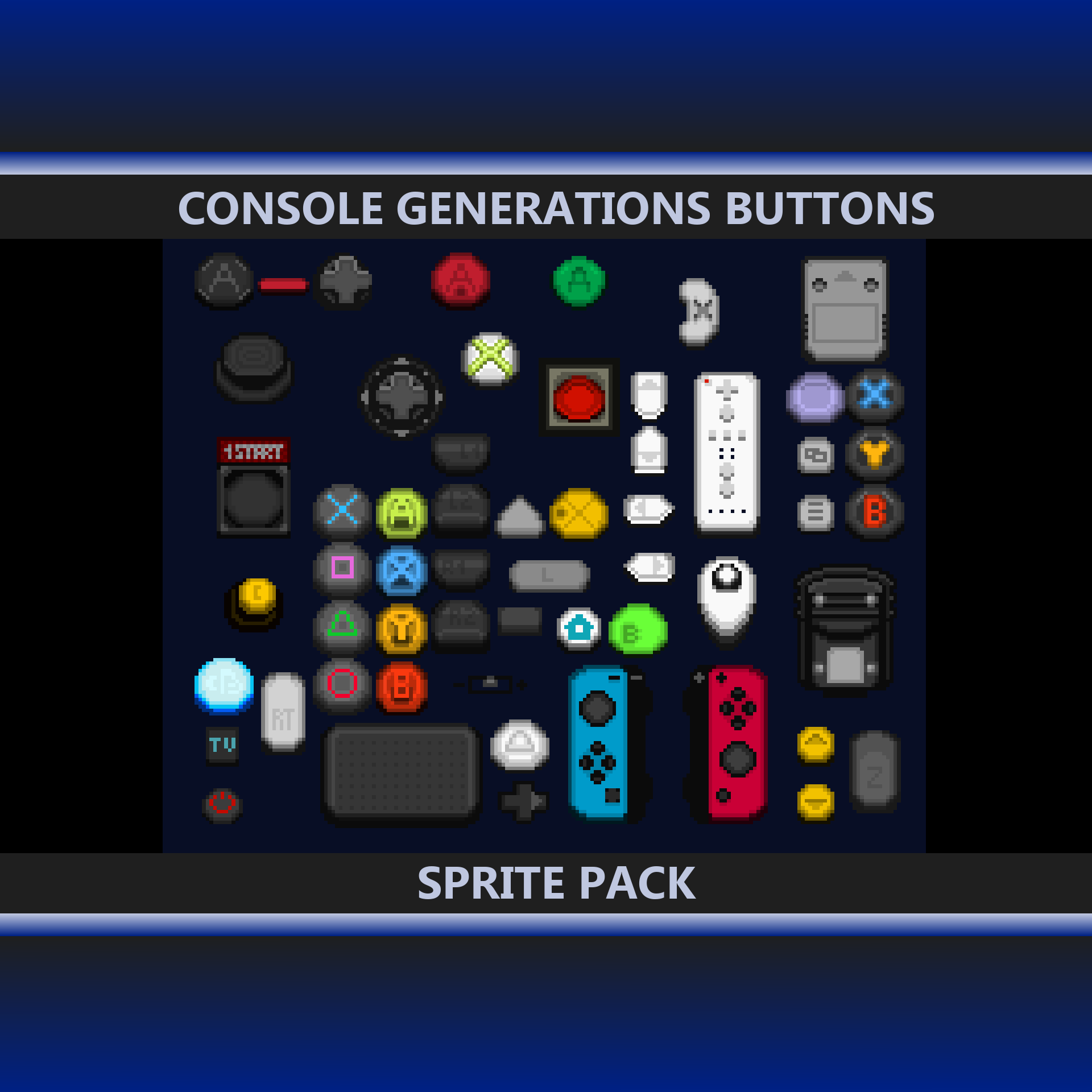 Console Generations Buttons by EMI EMI GAMES