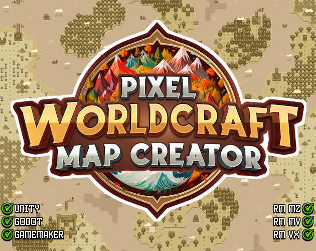 Map Creator Tool - Pixel Worldcraft by ELV Games
