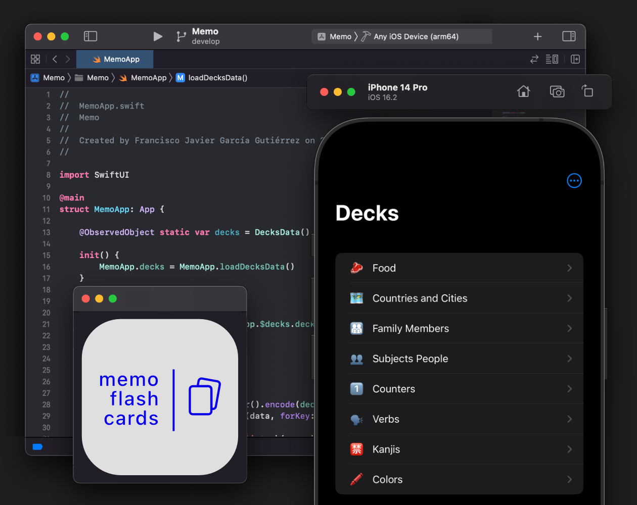 Memo Flash Cards by Javier García
