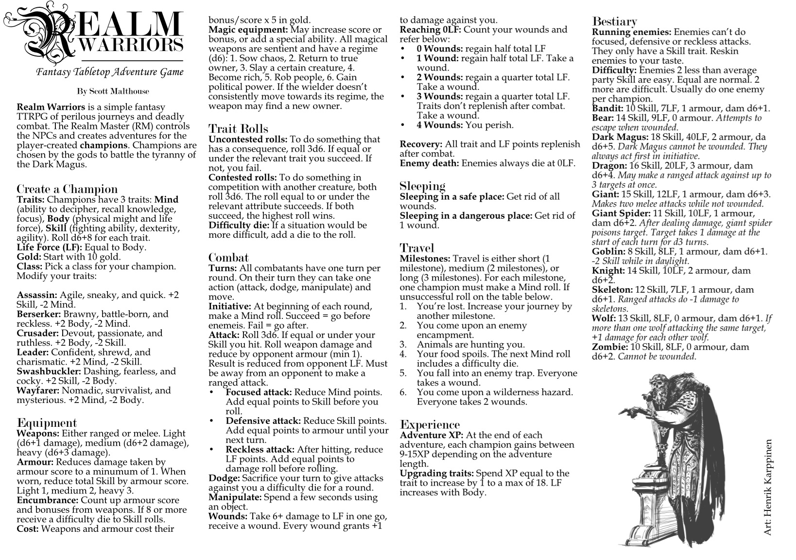 Realm Warriors by Trollish Delver Games Realm Warriors by Trollish Delver Games