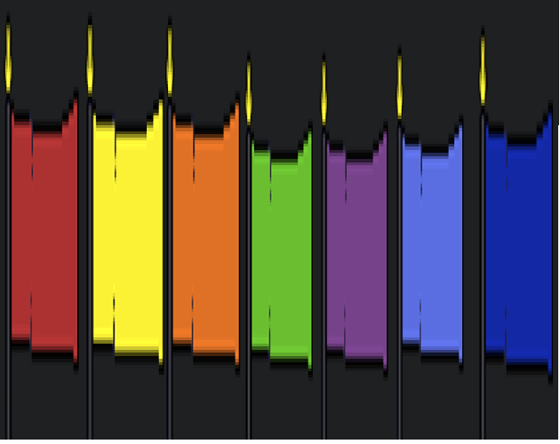 Rainbow + White Pixel Flag Animation Bundle by Decrebrian