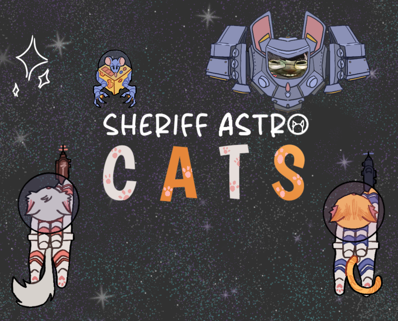 Sheriff Astro Cats by TofuLittle, elijahjah