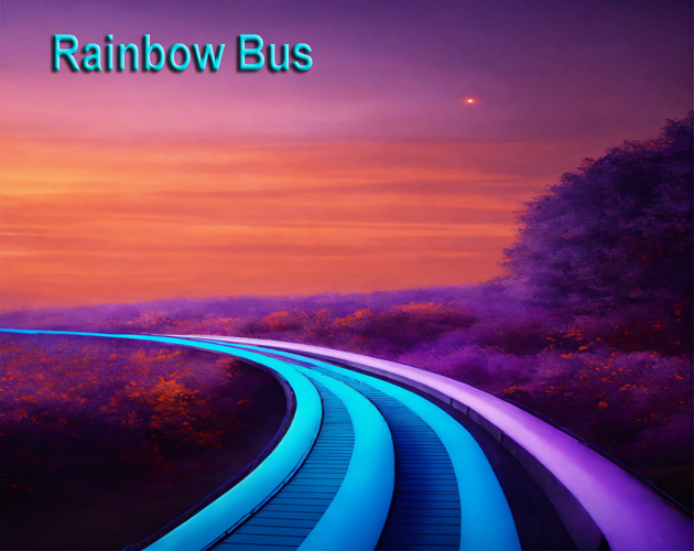 Rainbow Bus by Bardon