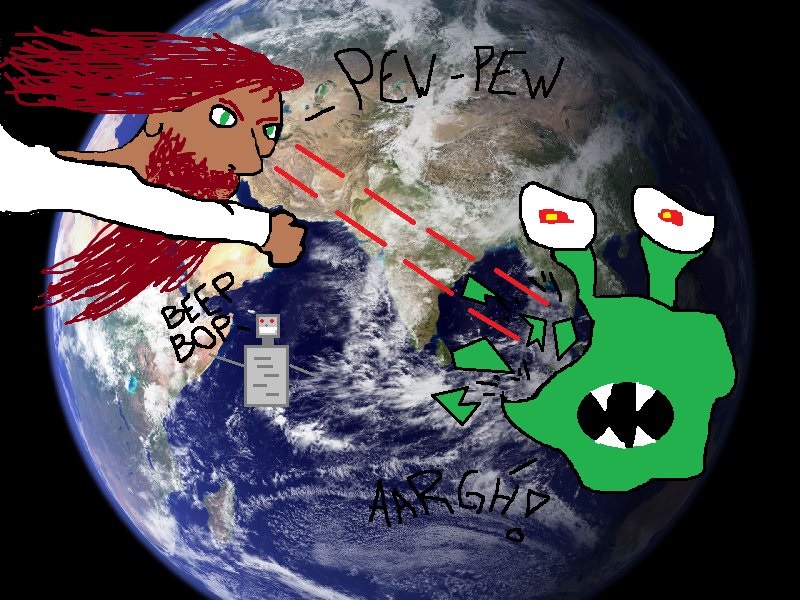 Space Jesus vs. The Intergalactic Earth-Invaders from Beyond Outer ...