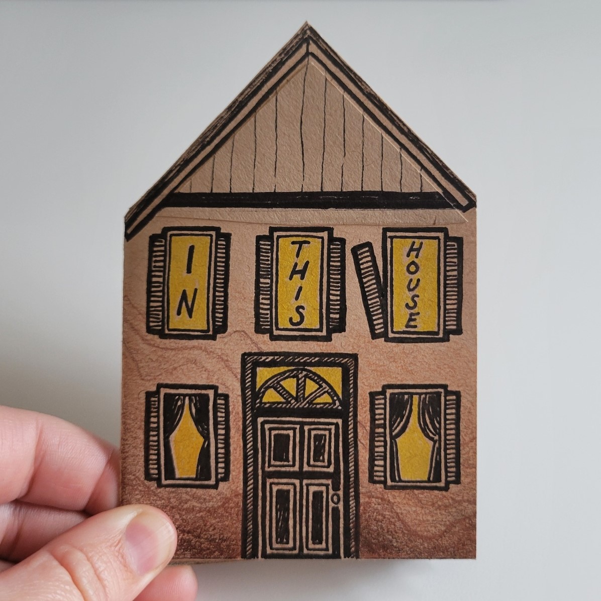 In This House (Printable Mini Horror Zine) by quakeandquiver