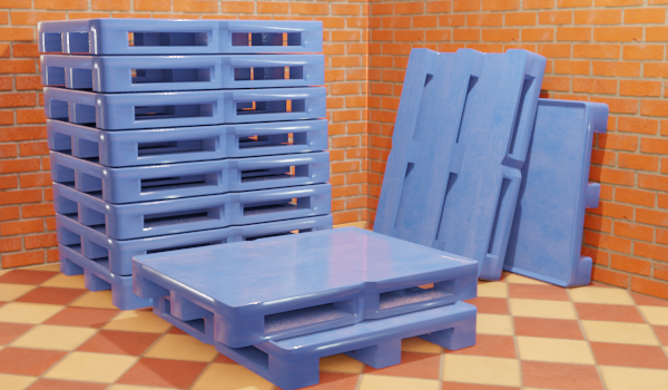 Plastic Pallet - Industrial Props by Nayvos