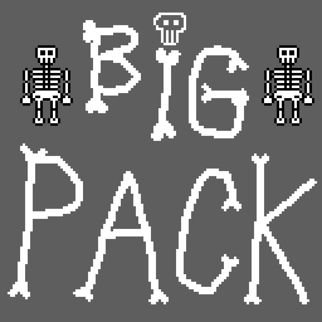 32x32 Pixel Skeleton Big Pack by Mendel24