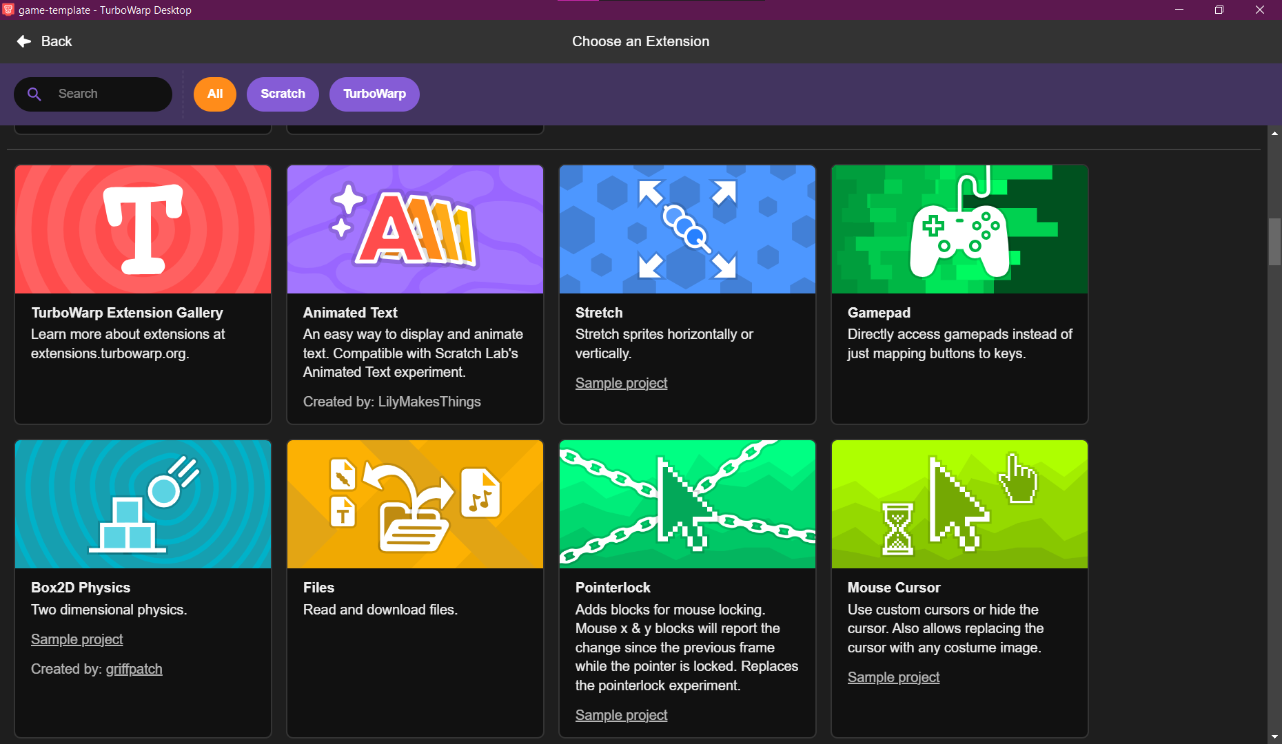 [Old Post] Turbowarp Extensions - itch.io