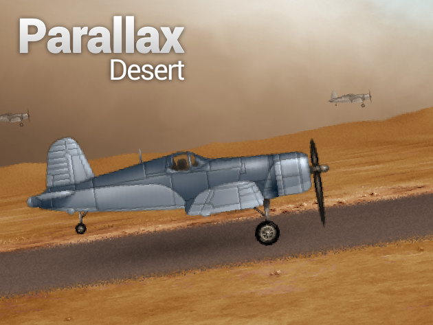 Parallax: desert background by moxica