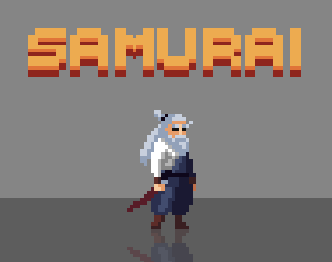 Samurai 2D Pixel Art by Mattz Art