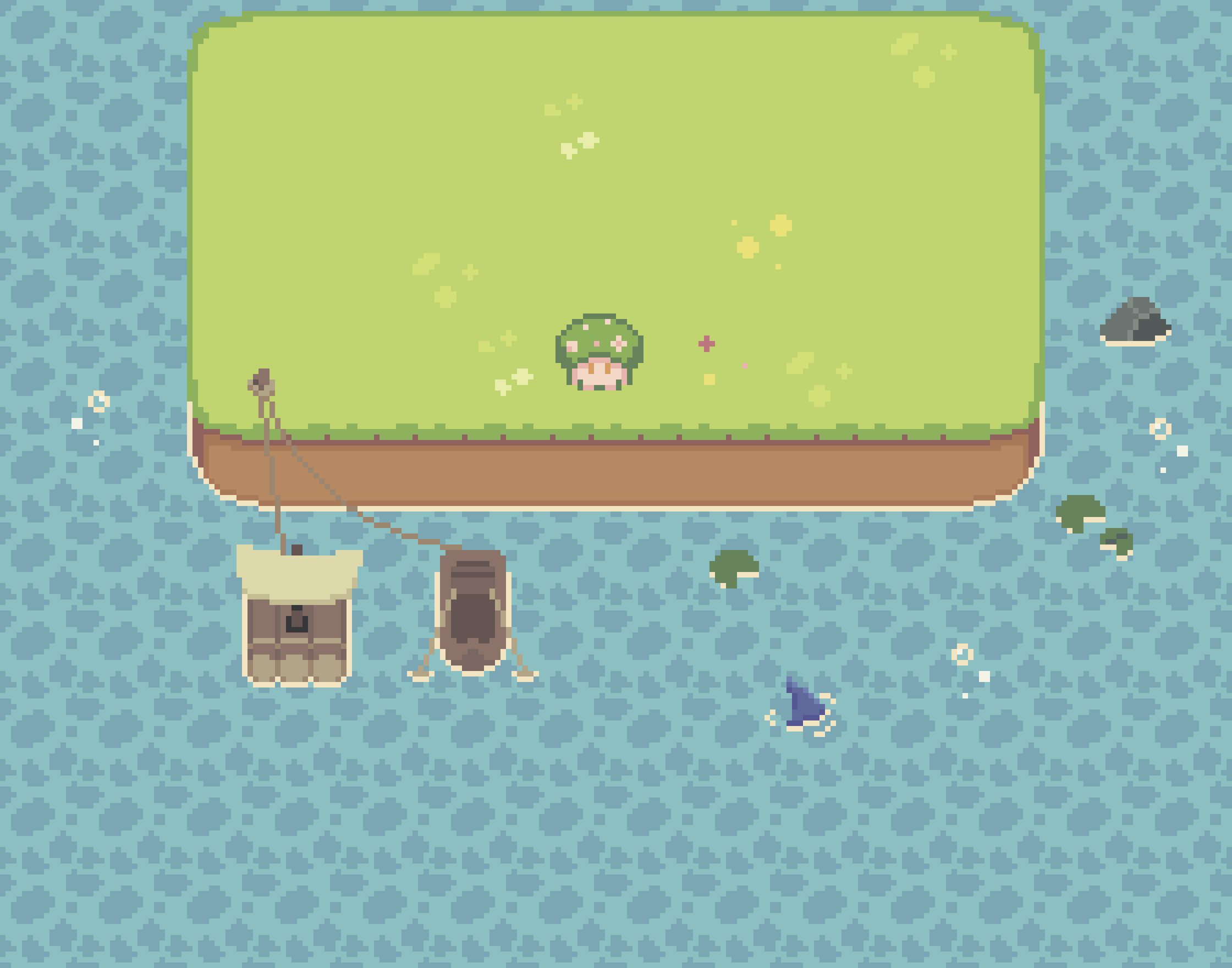 Water Tile Map PixelArt by Bishamon