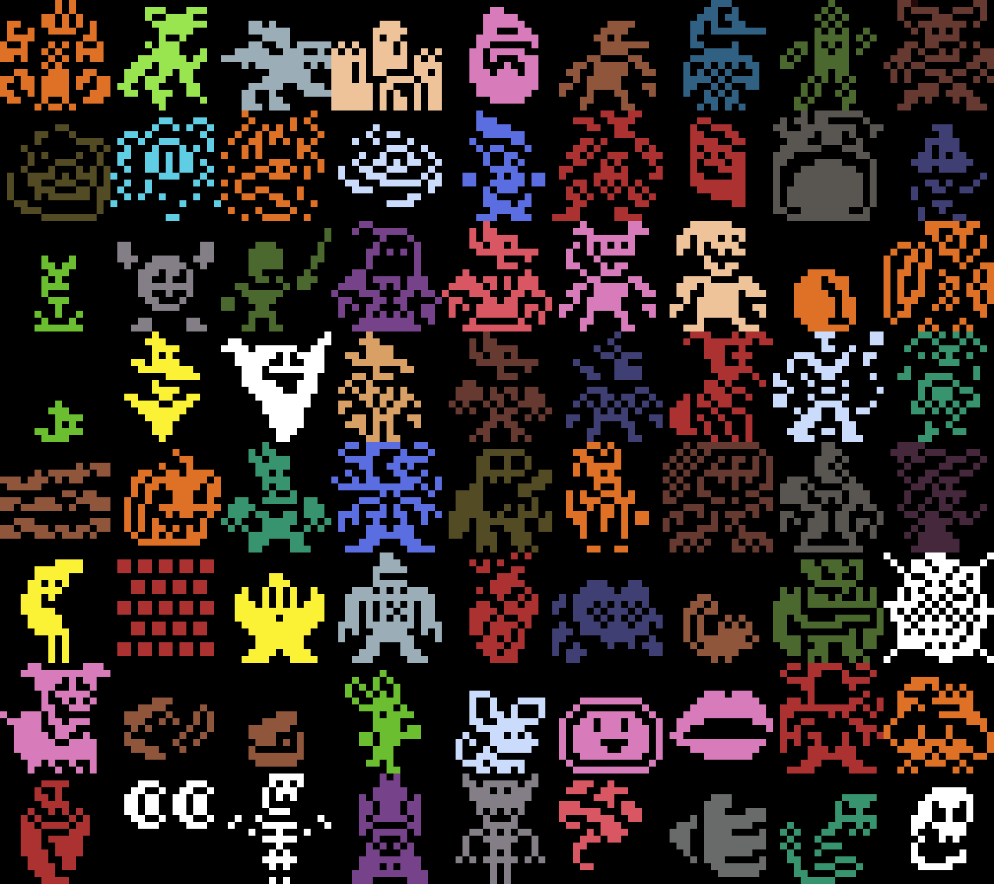 Retro 1bit Characters by SwagMoneyPossum