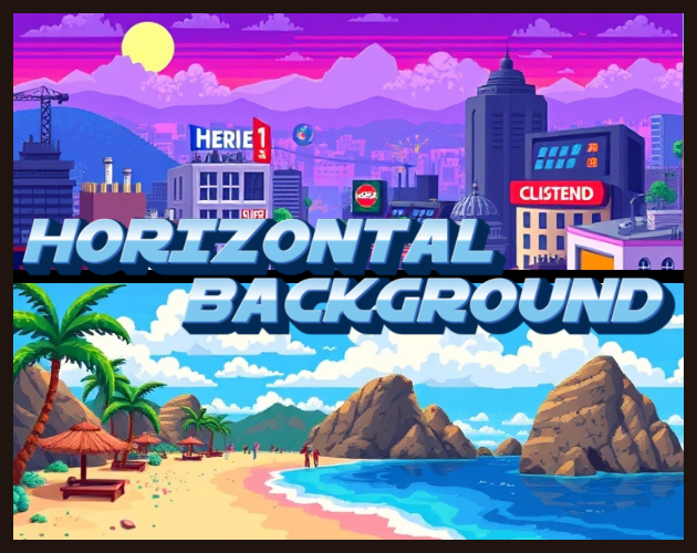 Pixel Horizontal Background Asset Pack by BigFumas