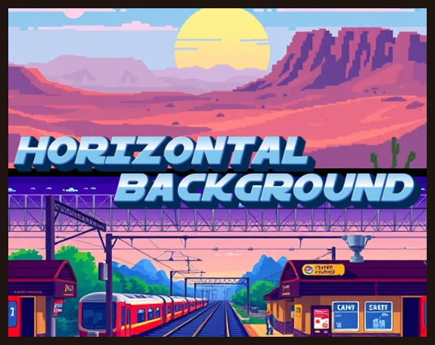 Pixel Horizontal Background Asset Pack #2 by BigFumas