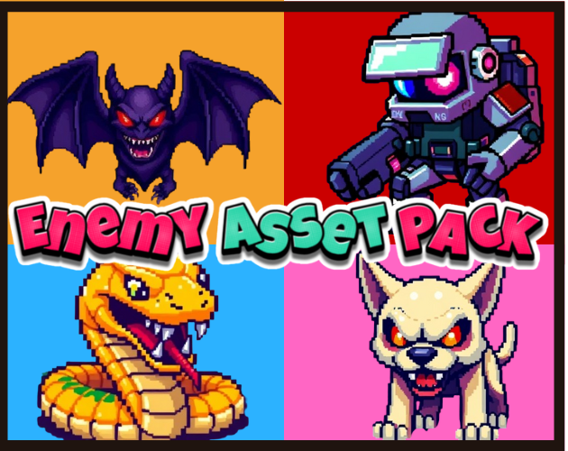 Pixel Enemy Asset Pack by BigFumas