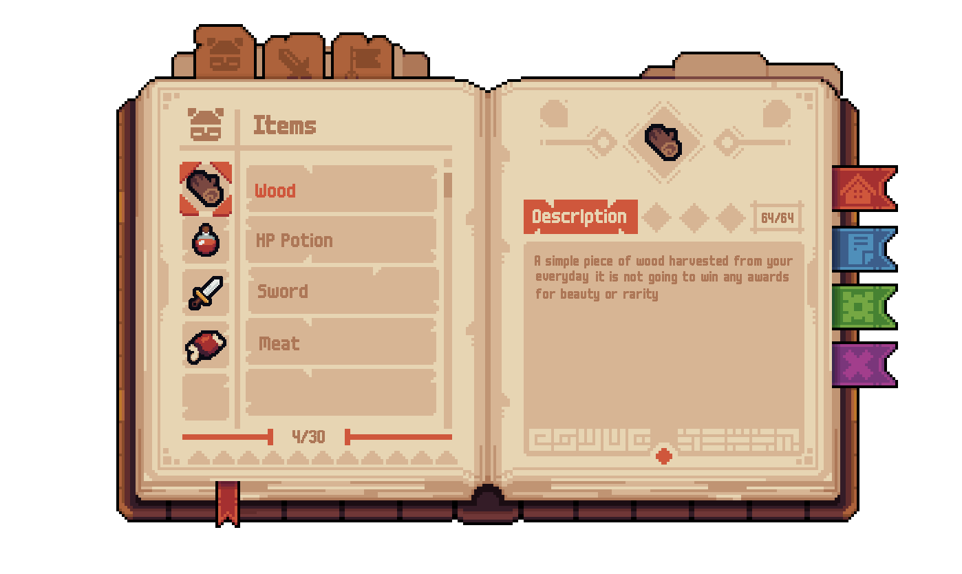 Pixel Vault UI Series | Book UI V1 by Pixel Vault