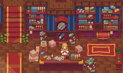 The Library - Indoor Asset Pack (24x24) by Andy