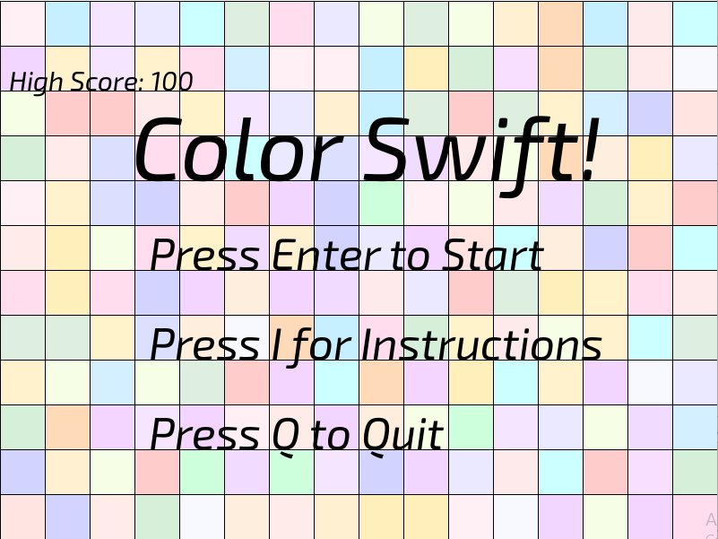 Color_Swift Pygame Source Code by Lukzy101