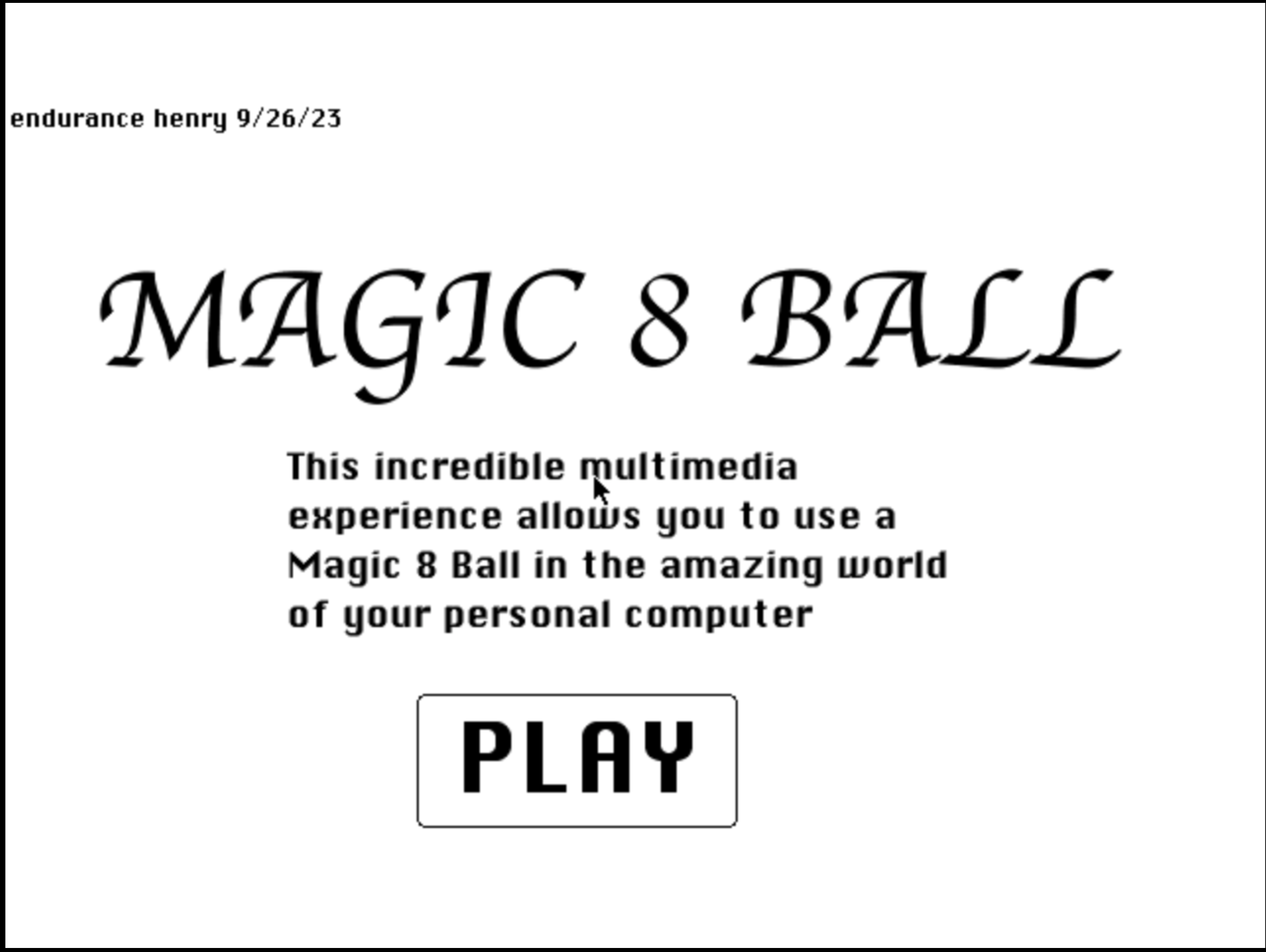Magic 8 Ball by DJ Henry