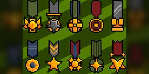 Pixel medal set by Grappe