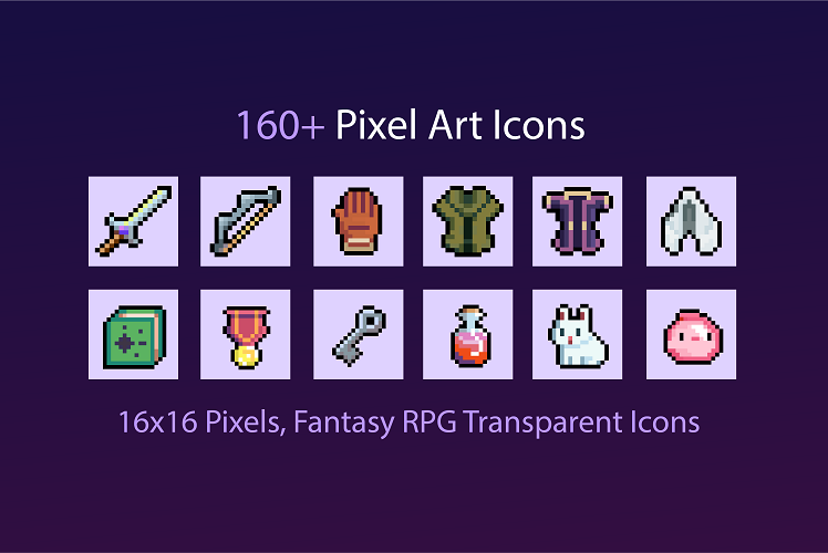 Fantasy RPG Icons Pack by PixelDaddy