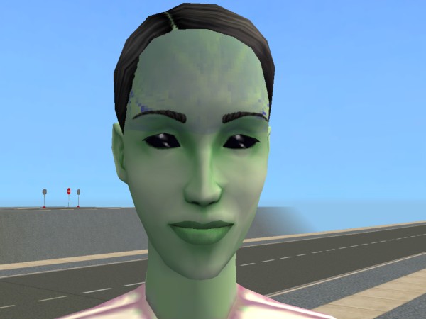 Second alien face makeup by Frederick352