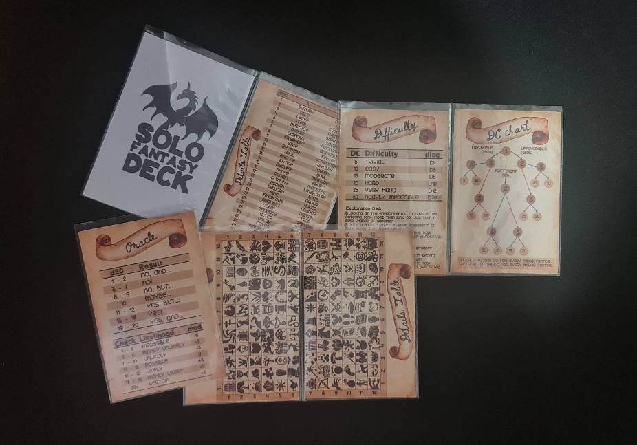 Solo Fantasy Deck by The Solo RPG Player (Jess)