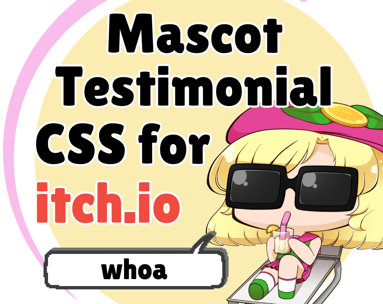 Mascot Testimonial CSS for itch.io by Stella @ MakeVisualNovels