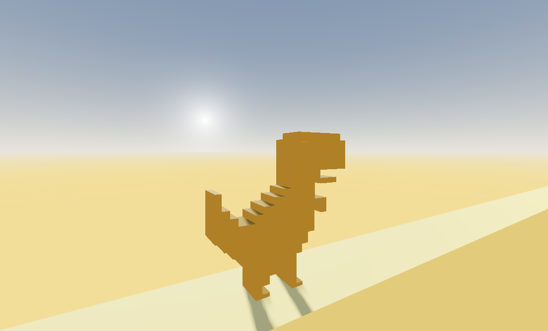 Google dino 3d by Prokhorgame