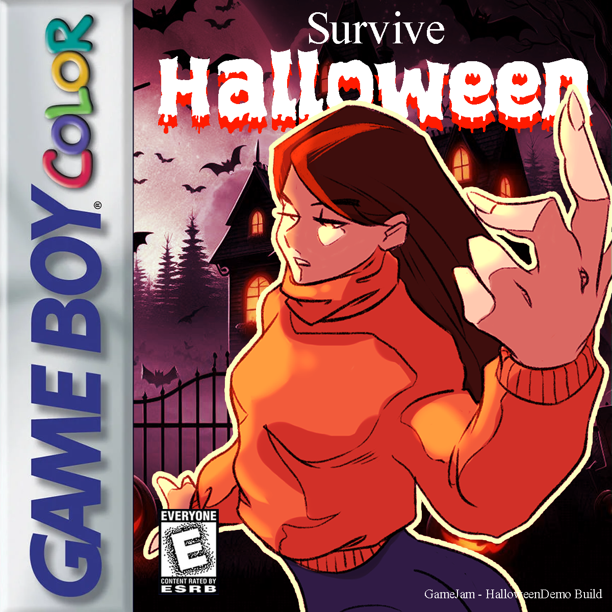 Survive Halloween (Game Boy Color Homebrew) by StarAlpha Games