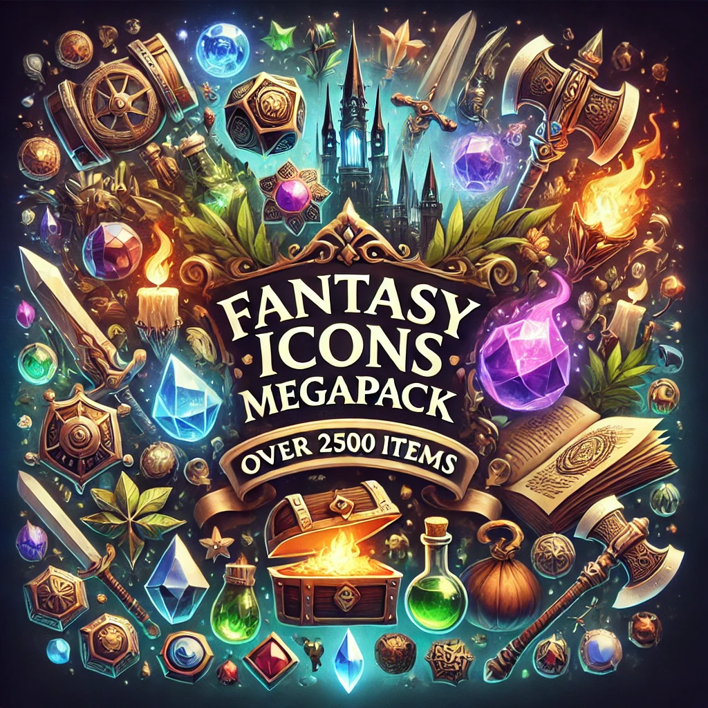 RPG Icons Pack over 2500 assets Hand-Drawn by sap87sm