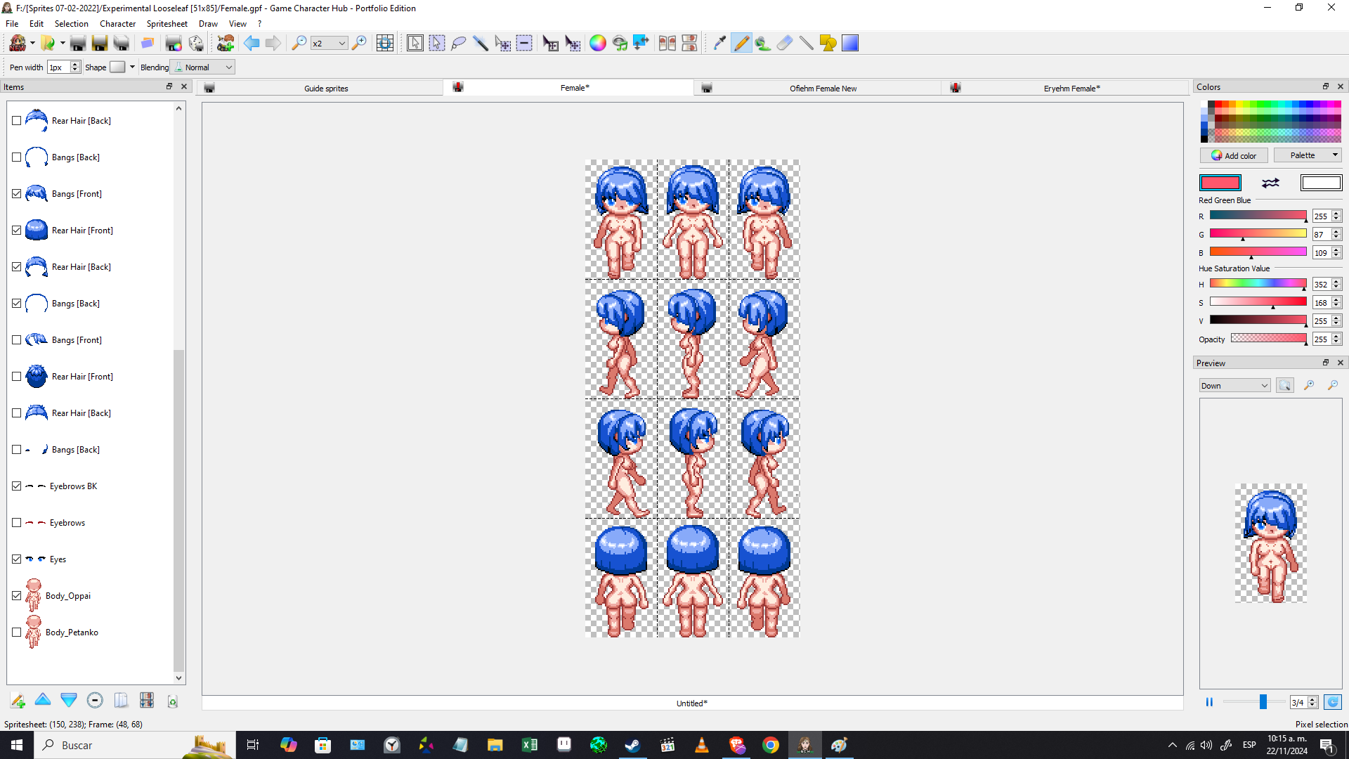 Making another Sprites pack (NSFW) - itch.io