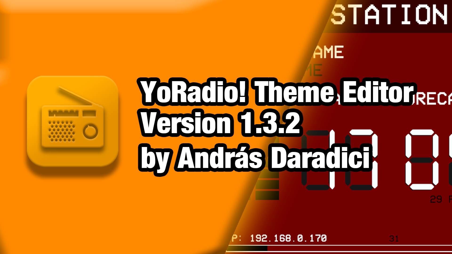 YoRadio! Theme Editor - Golden Edition by András Daradici
