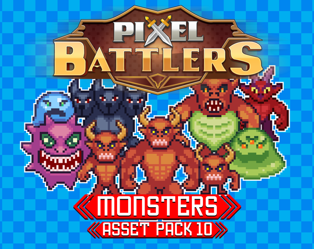 Pixel Battlers Monsters Asset Pack 10 by ELV Games
