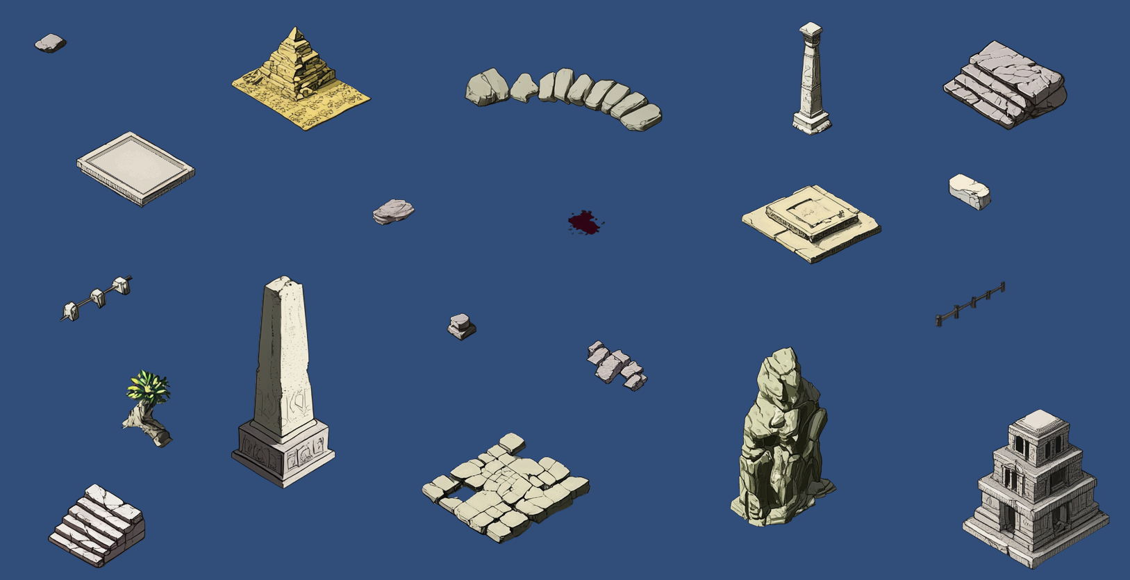 New - Asset Pack - 2D Isometric - Ancient (Free and Paid) - Assets - 2D ...
