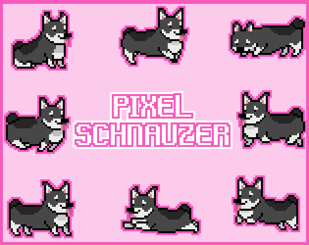 Animated Schnauzer Sprites by Pixelcave