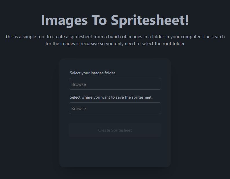 Images To Sprite Sheet Converter by giftmugweni