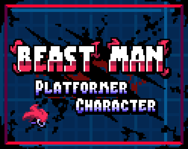 Beast Man - Animated 2D Pixel-Art Character by jasontomlee