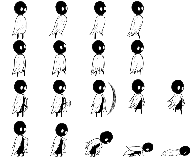 2D hand-drawn player by ForsakenVoid